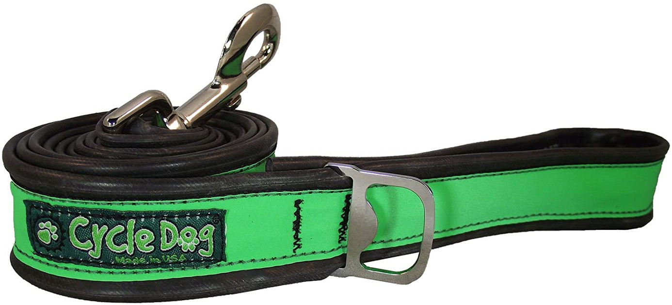 Cycle Dog Leash 6 ft - Green MAX Reflective — Sweetie Paw Pets