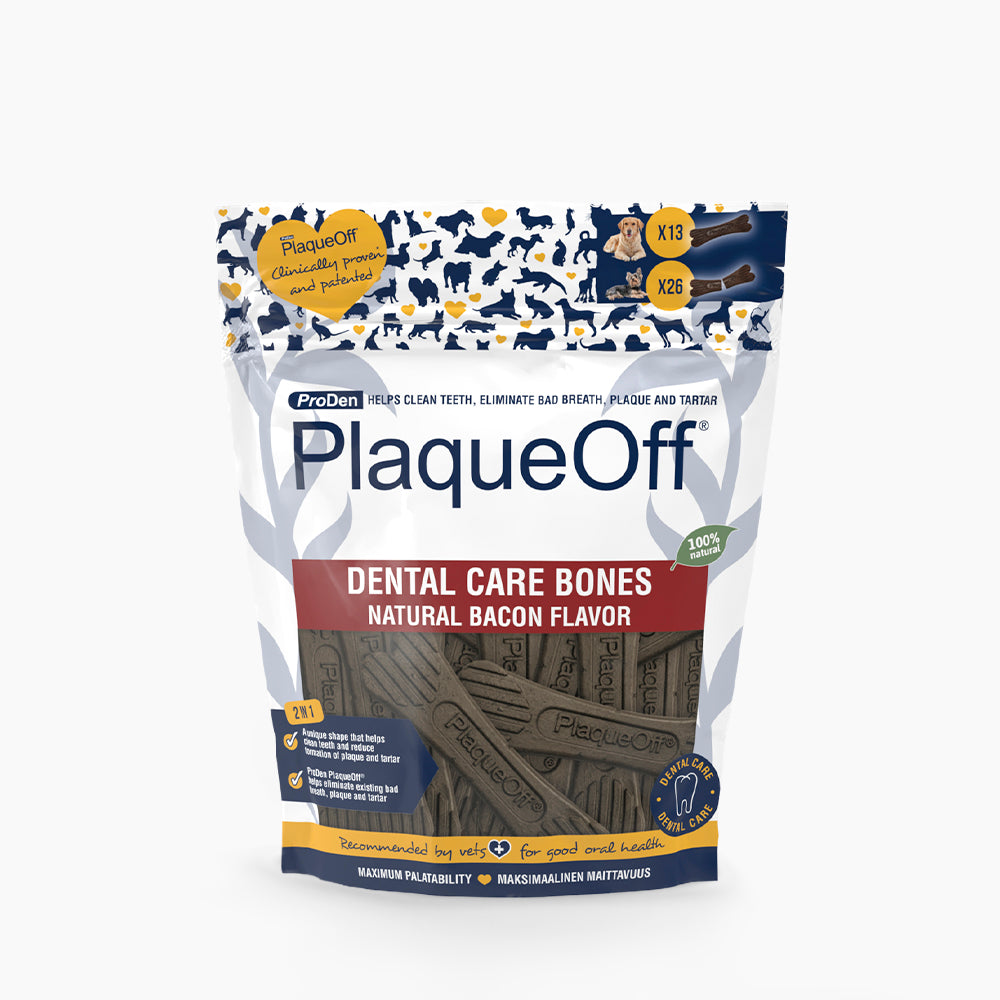Proden Plaque Off System Dental Bones Dog Chew with Bacon Flavor ...