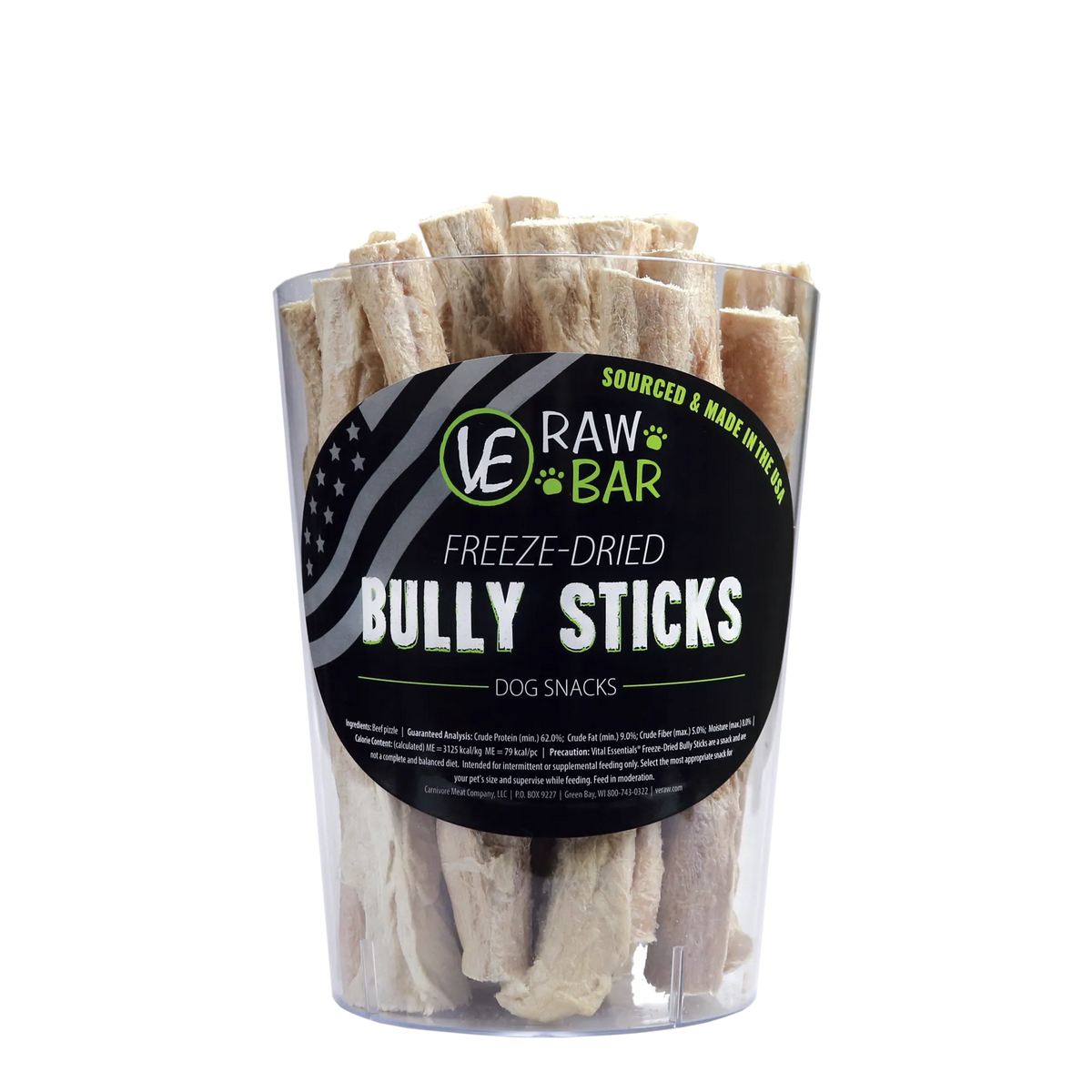 VE RAW BAR Freeze-Dried Bully Sticks — Sweetie Paw Pets